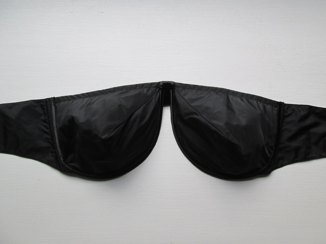1950s Brigitte Black Bullet Bra / Deadstock French Vintage 50s Nylon ...