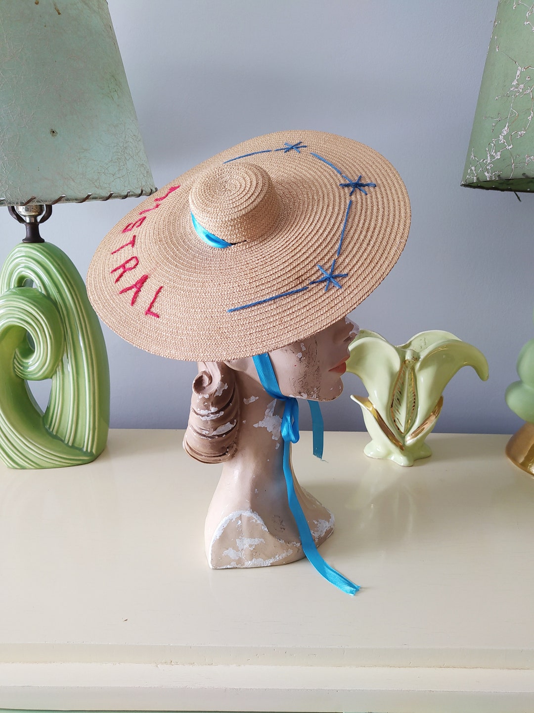 1940s Fifi Famous French Riviera Hat / Deadstock Vintage 40s Flying ...