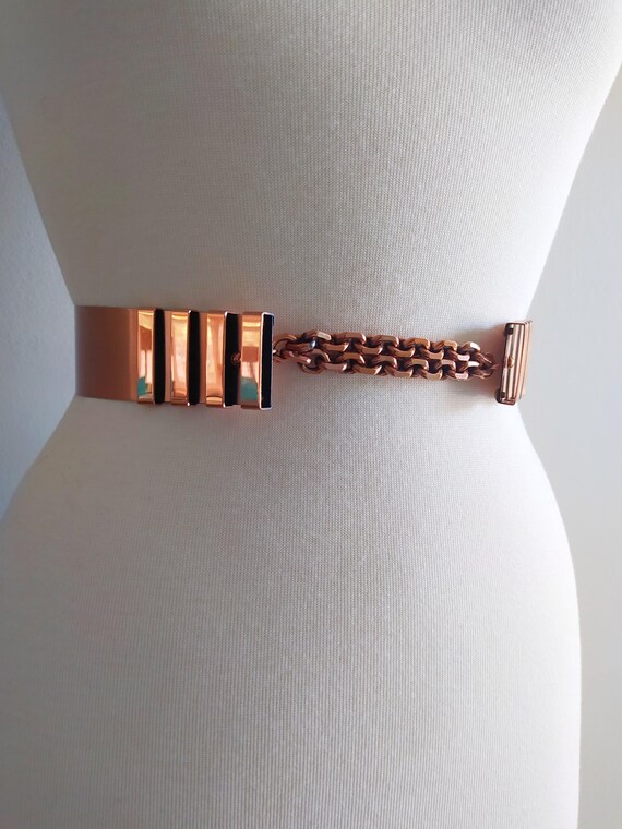 1950s Wicked Wasp Waist Copper Belt / Deadstock Vinta… - Gem