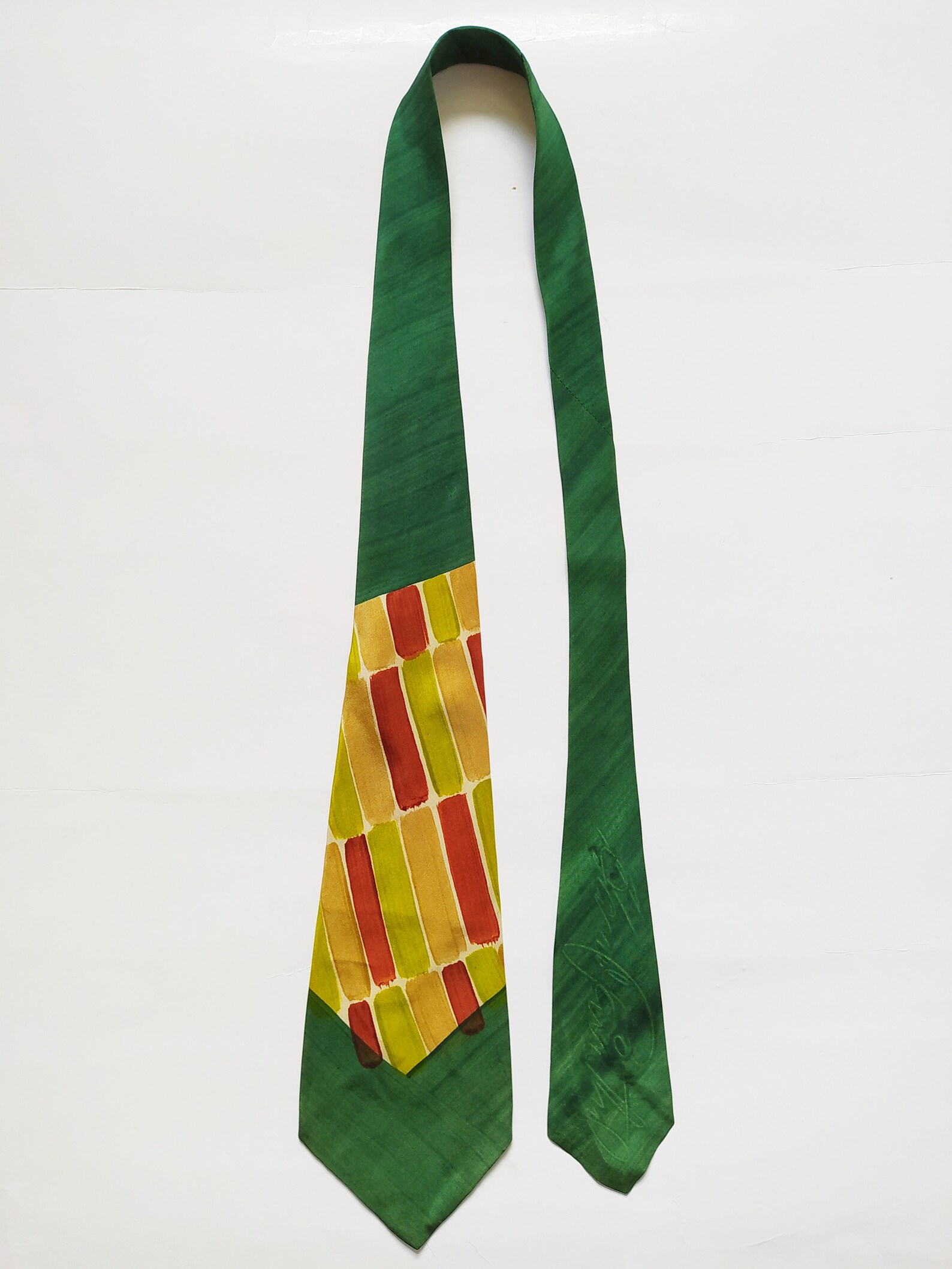 1940s Stan Sophisticated Signed Necktie / Deadstock Vintage 40s ...