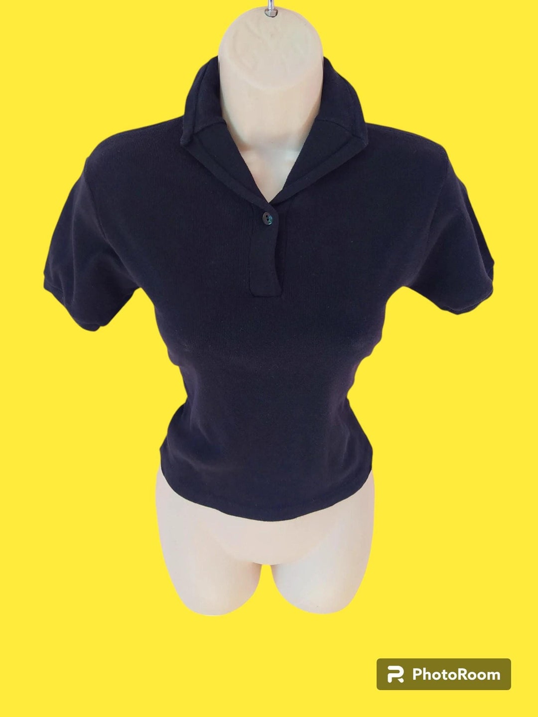 1950s Bettie Baddest Bad Girl Top / Deadstock Vintage 50s Ink Black ...