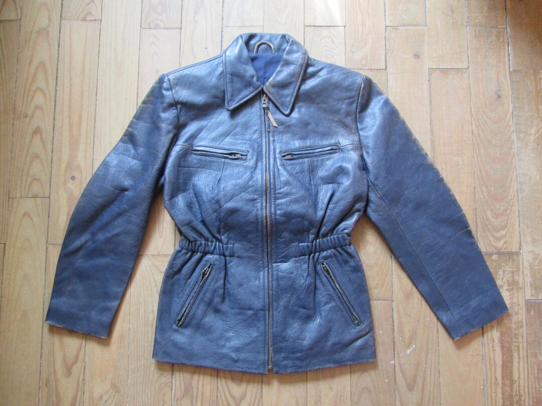 1940s 1950s Style Bad Girl Best Leather Lyn Jacket 194vintage 40s 50s ...