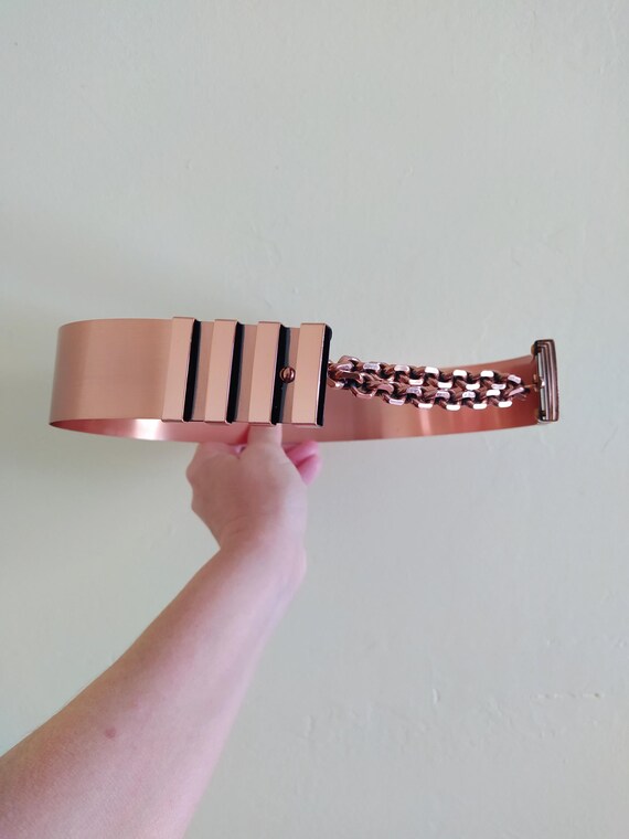 1950s Wicked Wasp Waist Copper Belt / Deadstock Vinta… - Gem