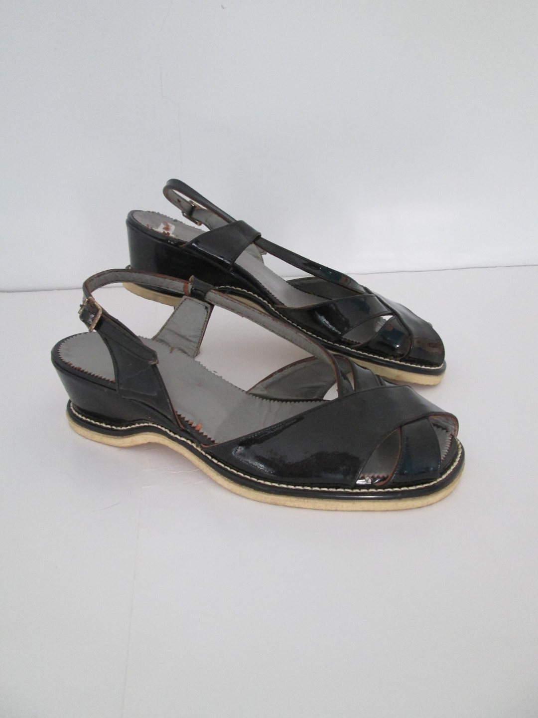 1940s Sylvia Stunning Summer Sandals / Deadstock Vintage 40s French ...