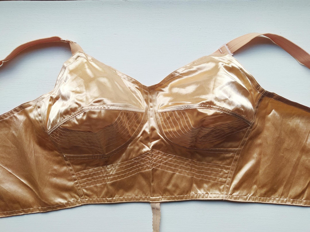 1950s Betty Bombshell Bustier Bra / French Deadstock Vintage 50s Powder ...