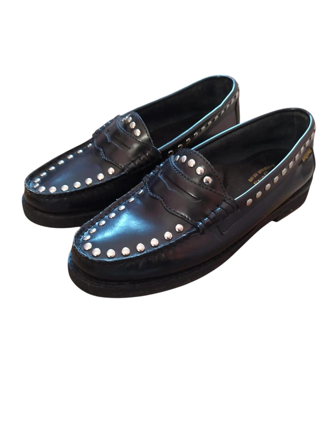 Rockin' Ruby Rock'n'roll Shoes / 1950s 50s Style Studded Black Leather ...