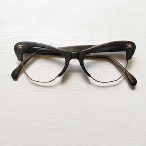 1950s Wonderful Winged Frames / Vintage 50s Grey + Yellow Stripe Lucite ...