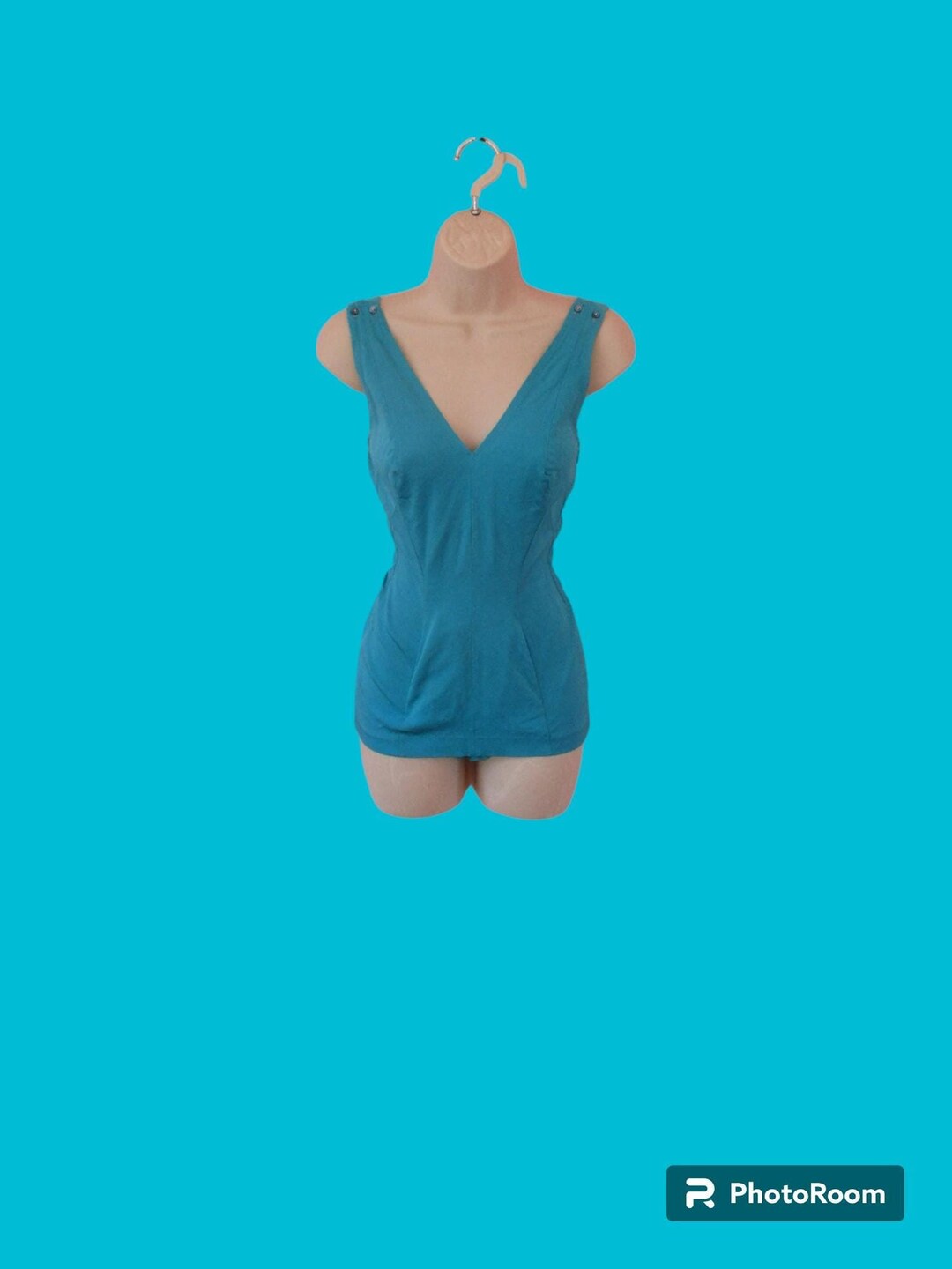 Tina Turquoise Terrific Swimsuit Vintage 1940s 40s 1950s 50s Aqua Blue ...