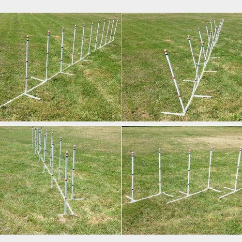 Ama-zing Dog Agility Training Weave Poles Straight Slanted - Etsy