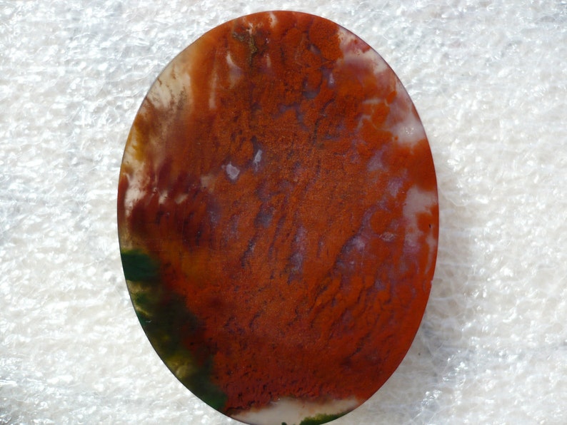 Gigantic Woodward Ranch Plume Agate Cab - Etsy