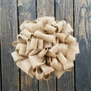 Christmas Tree Topper, Rustic Burlap Tree Topper - Etsy