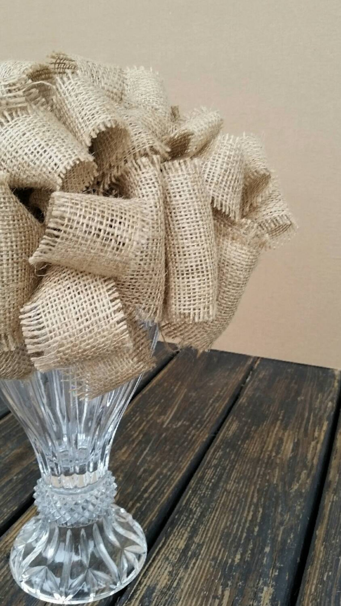 Christmas Tree Topper Rustic Burlap Tree Topper - Etsy