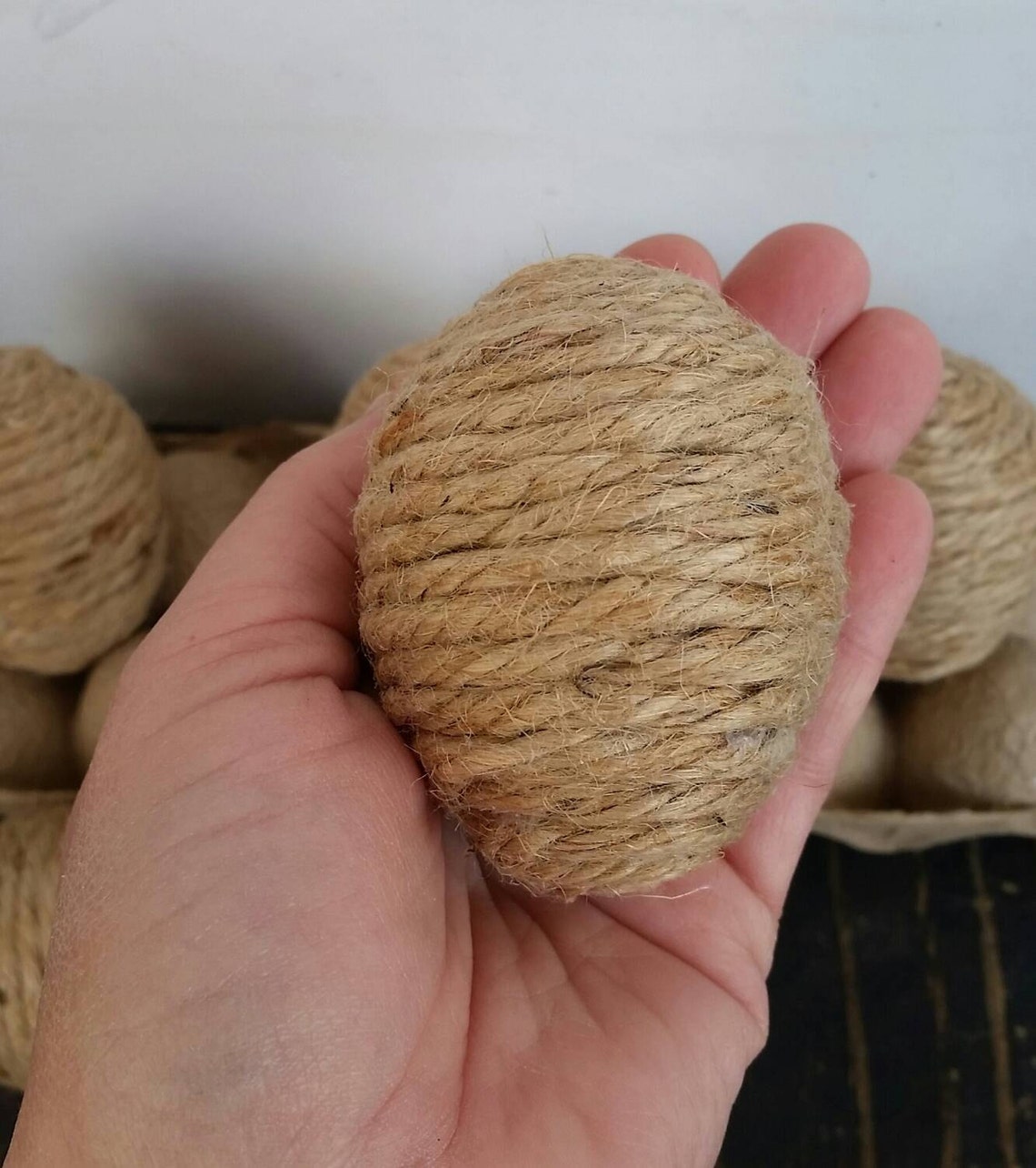Decorative Easter Eggs Rustic Eggs Jute Wrapped Eggs - Etsy