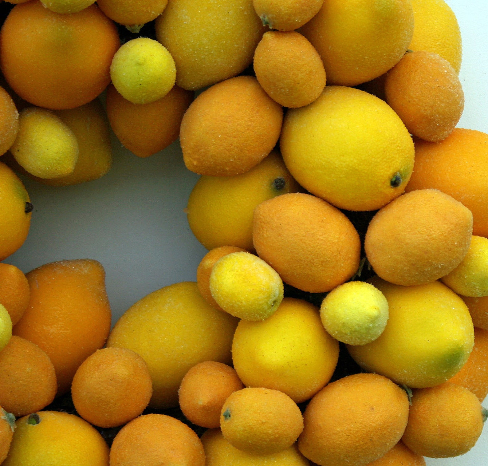 Fruit Wreath Lemon Wreath Sugared Fruit Wreath - Etsy