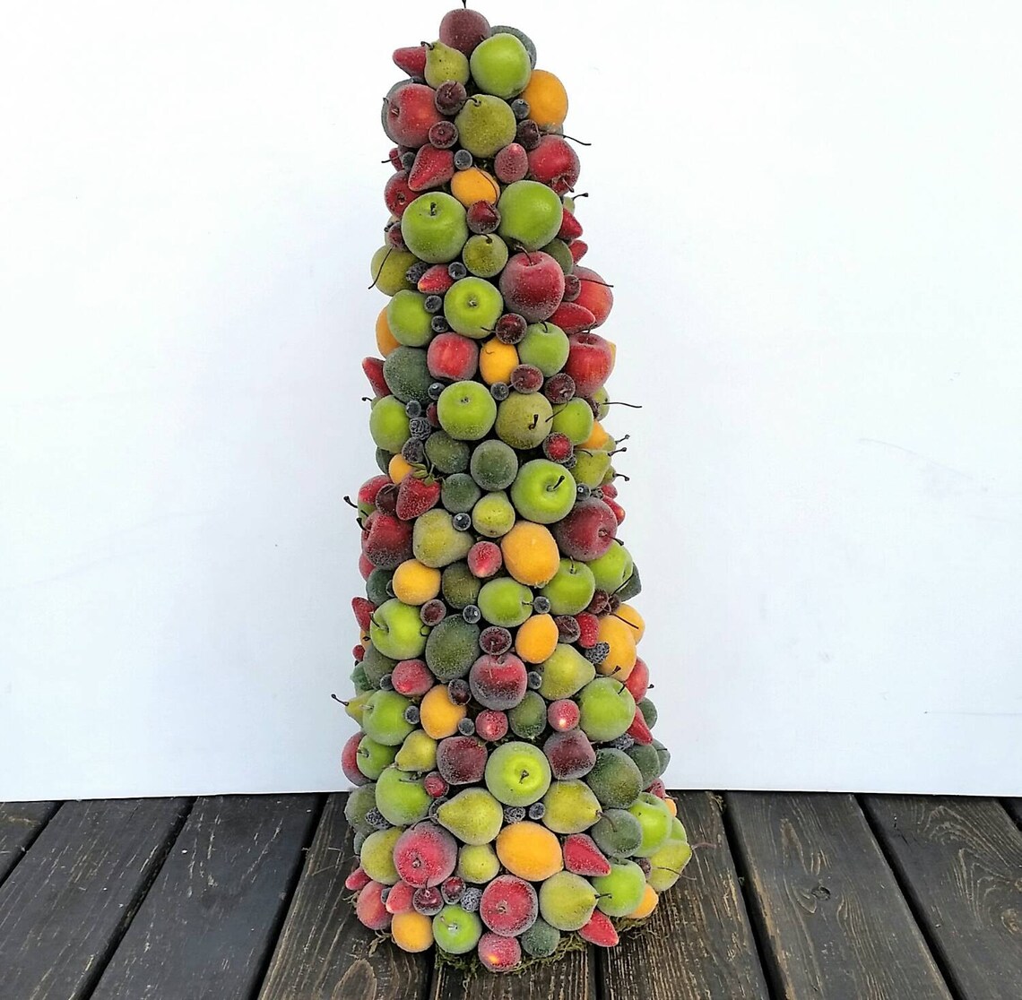 Christmas Topiary, Sugared Fruit Topiary - Etsy