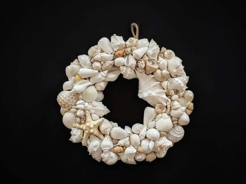 Wreath Shell Wreath Sea Shell Wreath White Shell Wreath - Etsy