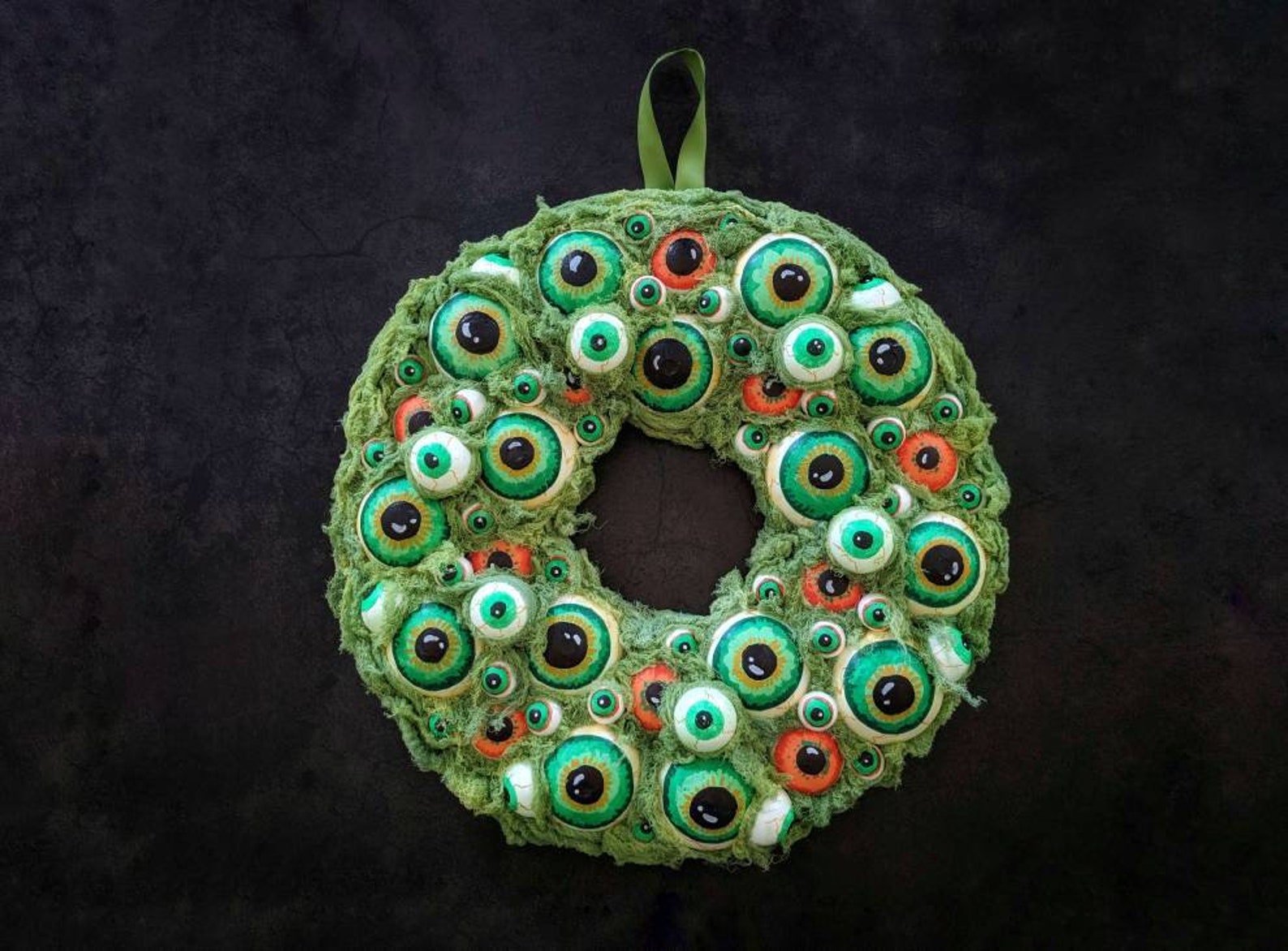 Halloween Wreath Eyeball Wreath Eyeball Halloween Wreath | Etsy