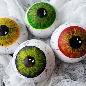 Eyeballs, Paper Mache Eyeballs, Halloween Prop - Etsy