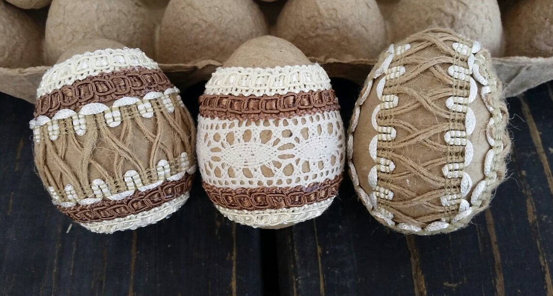 Decorative Easter Eggs Rustic Eggs | Etsy