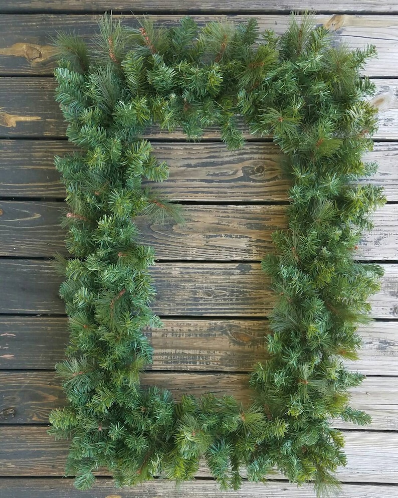 Christmas Wreath Holiday Wreath Pine Wreath Rectangular - Etsy