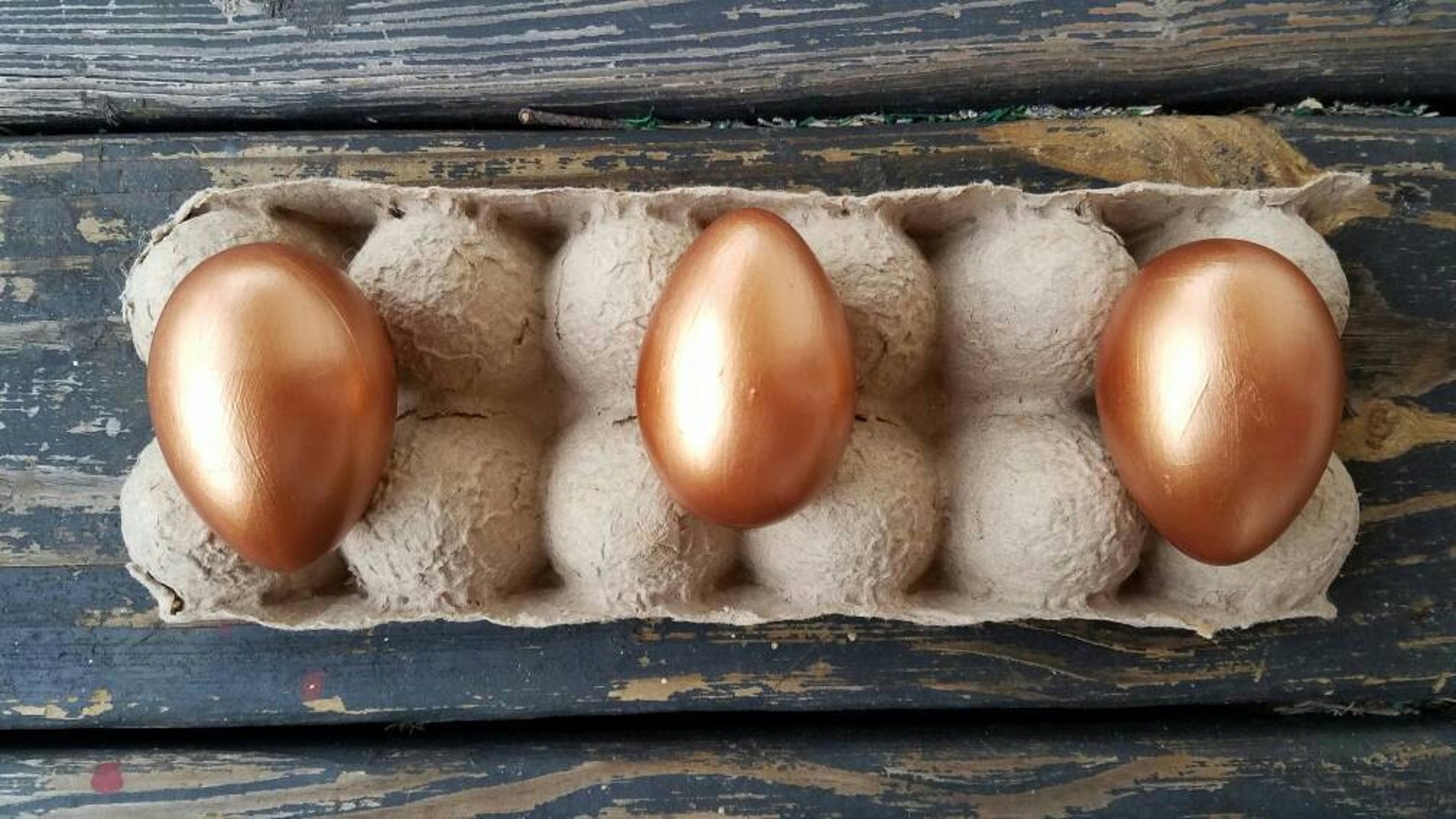 Decorative Easter Eggs Easter Eggs Metallic Eggs Metal Leaf - Etsy