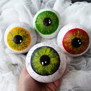 Eyeballs, Paper Mache Eyeballs, Halloween Prop - Etsy