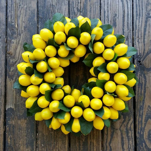 Lemon Wreath - Etsy