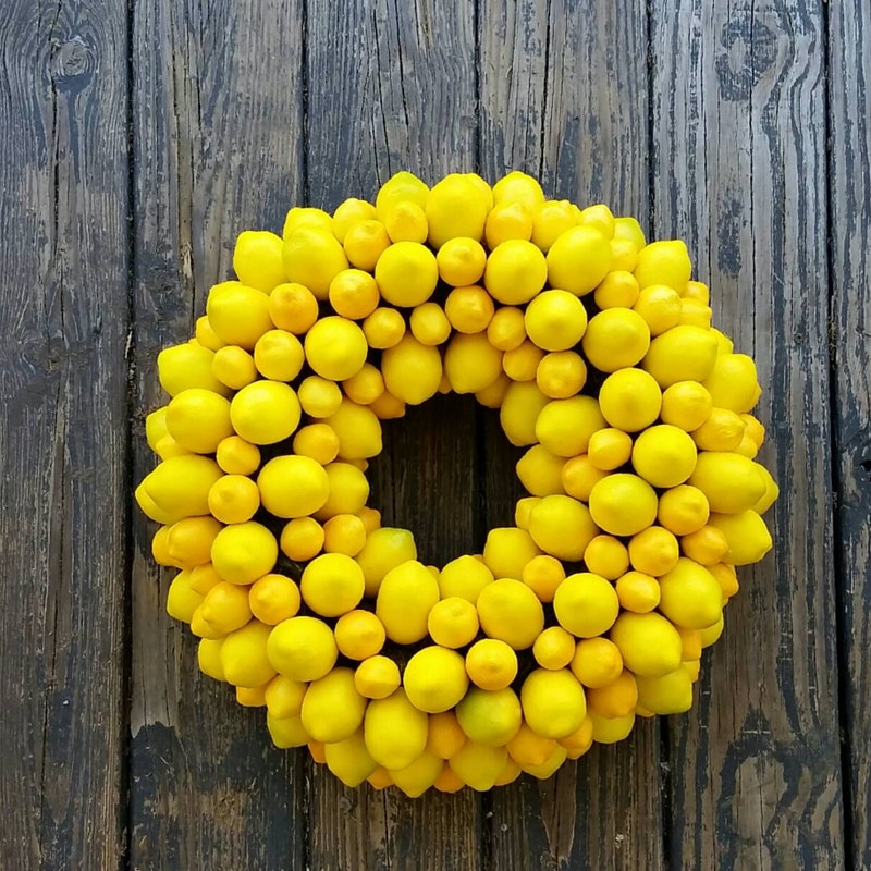 Lemon Wreath - Etsy