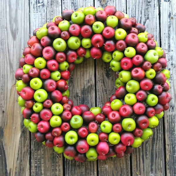 Apple Wreath - Etsy