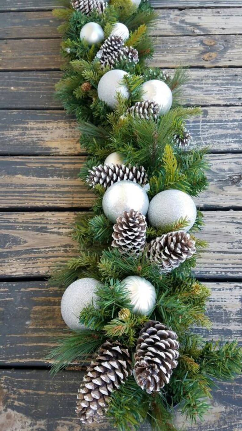 Garland Holiday Garland Christmas Garland Mantel Garland - Etsy