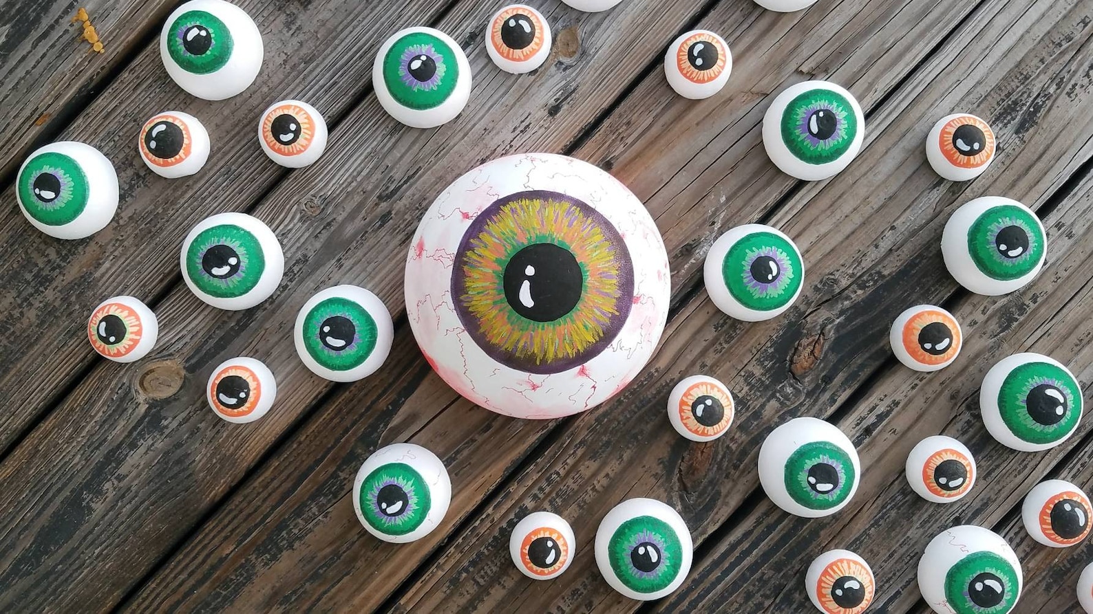 Halloween Wall Art Eyeball Wall Art Halloween Prop | Etsy