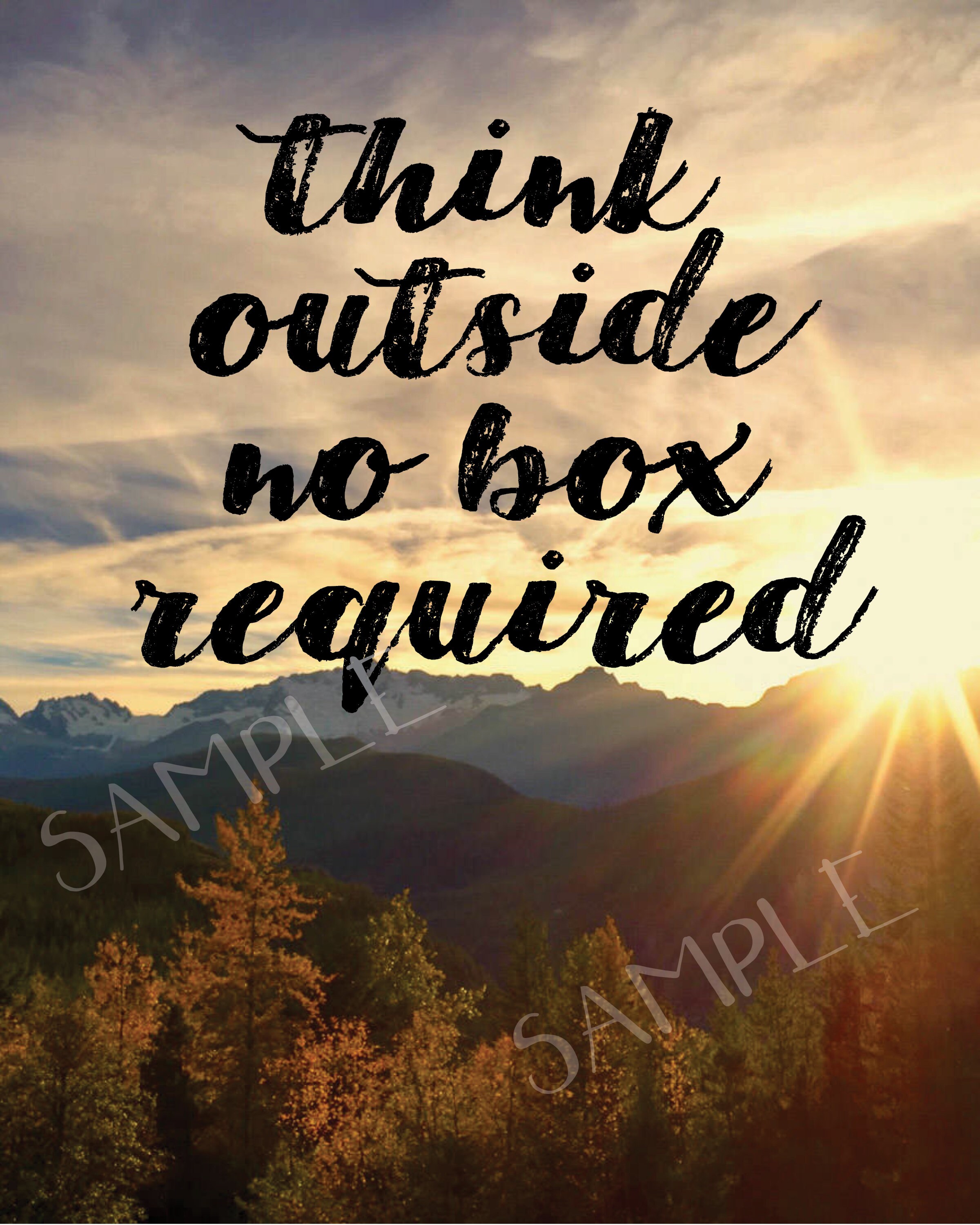 Beautiful Motivational Nature Quote Wall Art 8 by 10 Print at Home ...