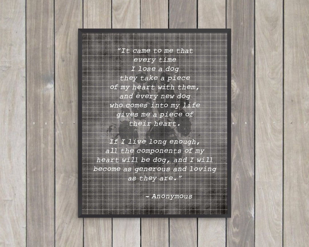 Beautiful Dog Quote Wall Art 8 by 10 Print at Home Digital File PERFECT ...