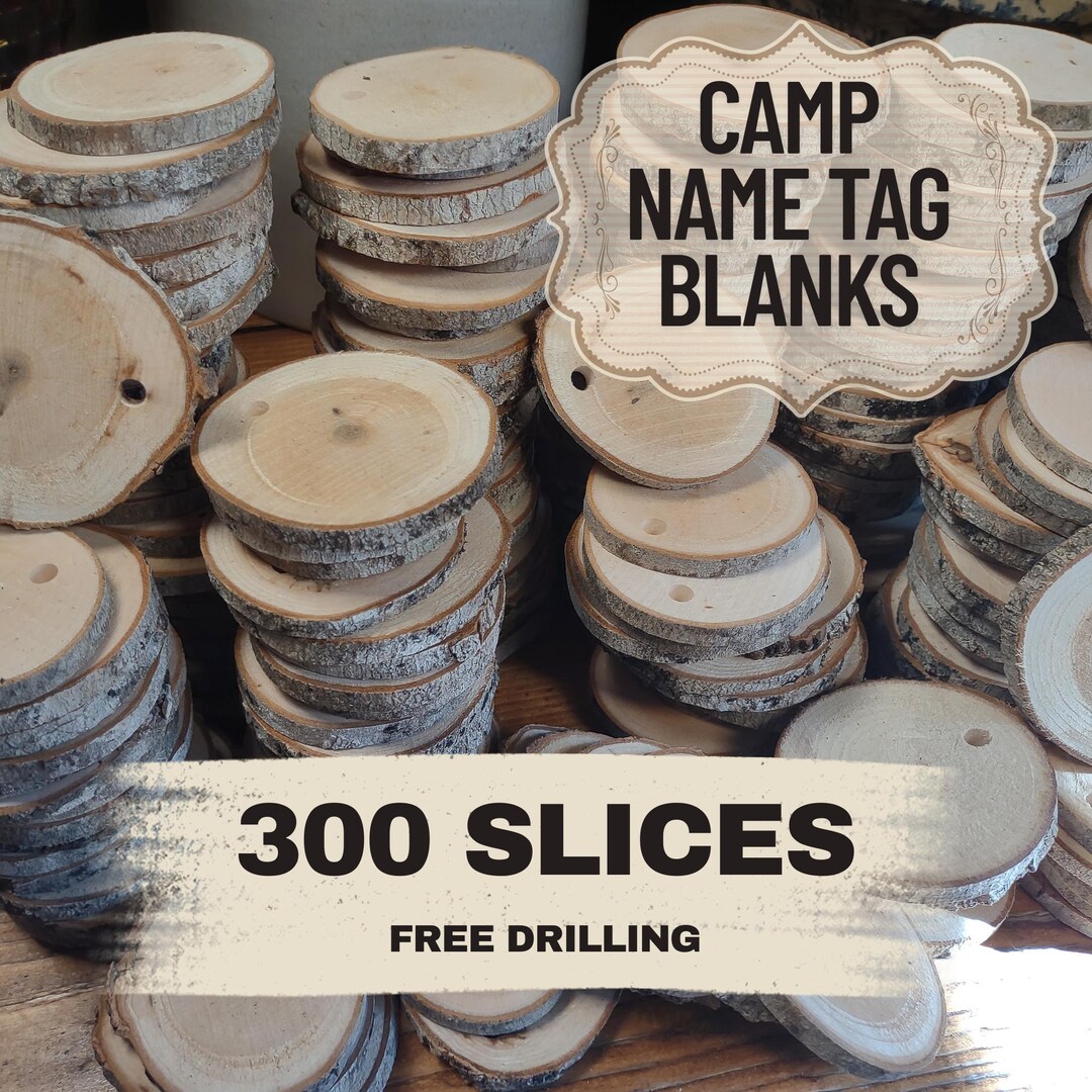 300 Maple Wood Tree Slices 2 to 3 Inch for Camp Name Tags and Crafts ...