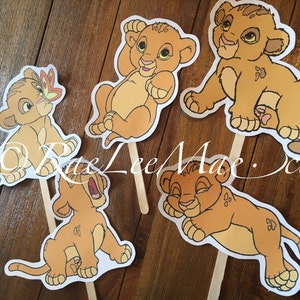 Baby Simba Lion king cupcake toppers/lion king baby shower | Etsy