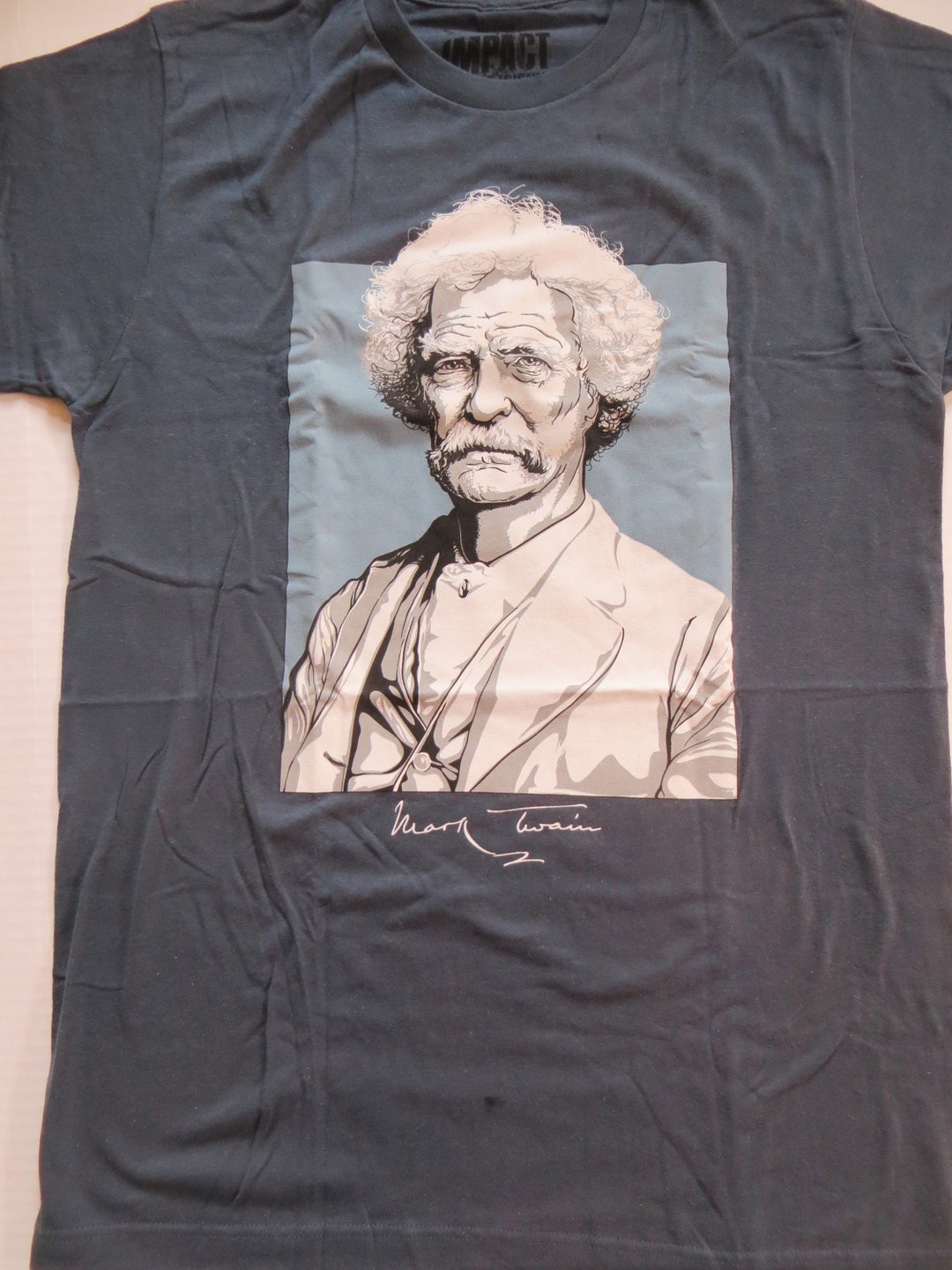Mark Twain Graphic T-shirt: Deadstock Cotton Tee - Etsy