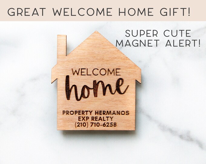 Welcome Home Fridge Magnet New Home Gift, Housewarming Gift, Realtor ...