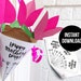 Mother's Day Flower Basket Template to Print at Home // Coloring Page ...
