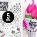 May Day Basket Bundle Variety 5 Pack for Kids to Color // Classroom May ...