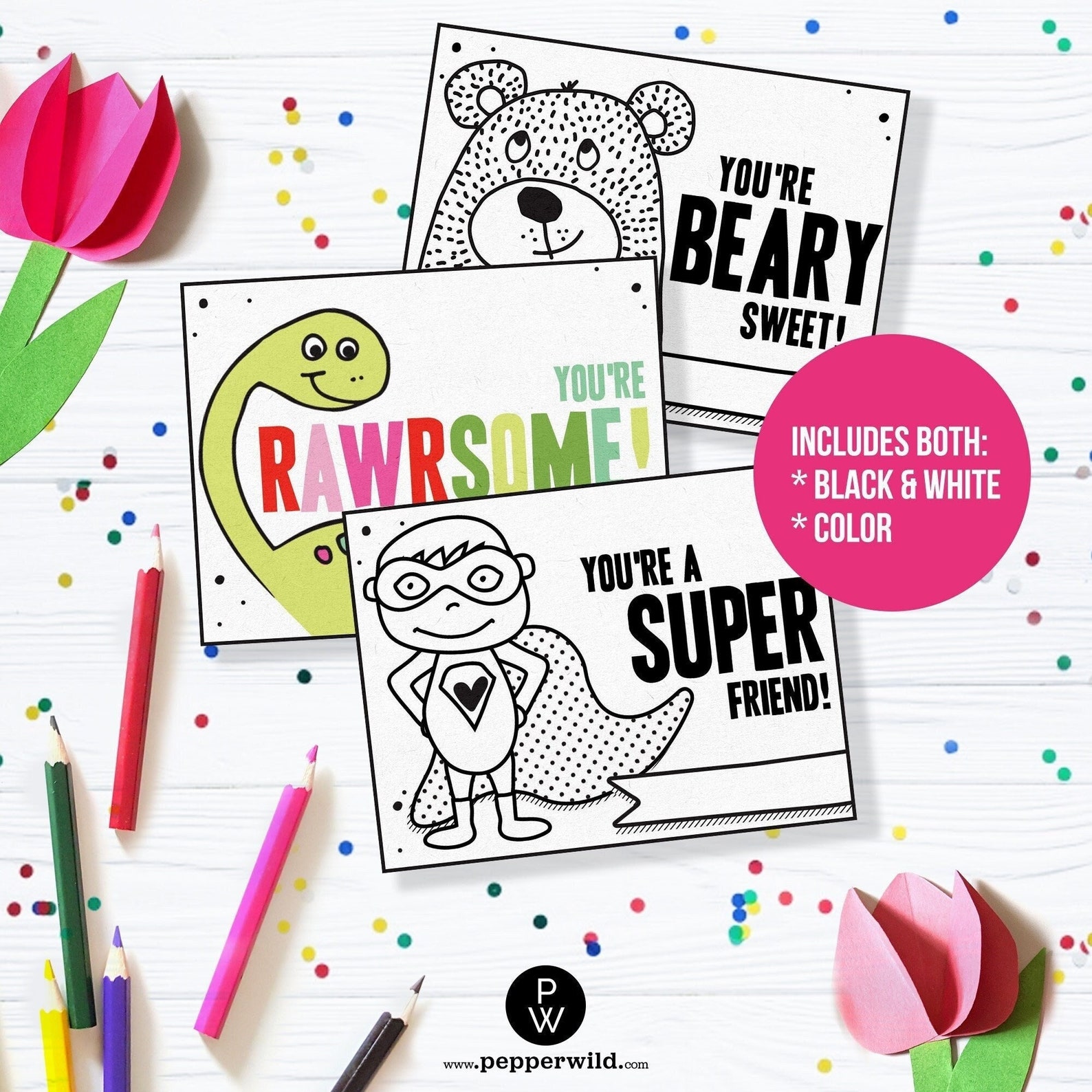 Valentine's Day Printable Boy Classroom Cards Variety Pack for Kids ...