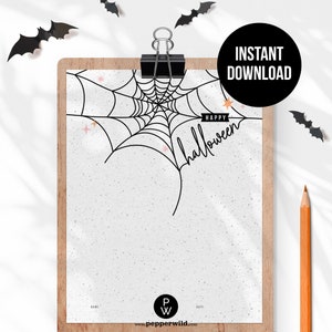 Halloween Spider Handprint Printable Keepsake // DIY Kid's Hand Print ...
