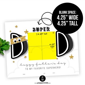 Father's Day My Superhero Dad Handprint From Son, Boy, Baby // First ...