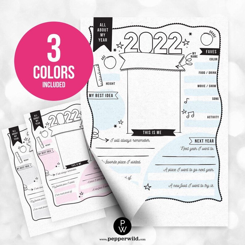 Year in Review Fill in the Blank Memories From 2022 Printable - Etsy