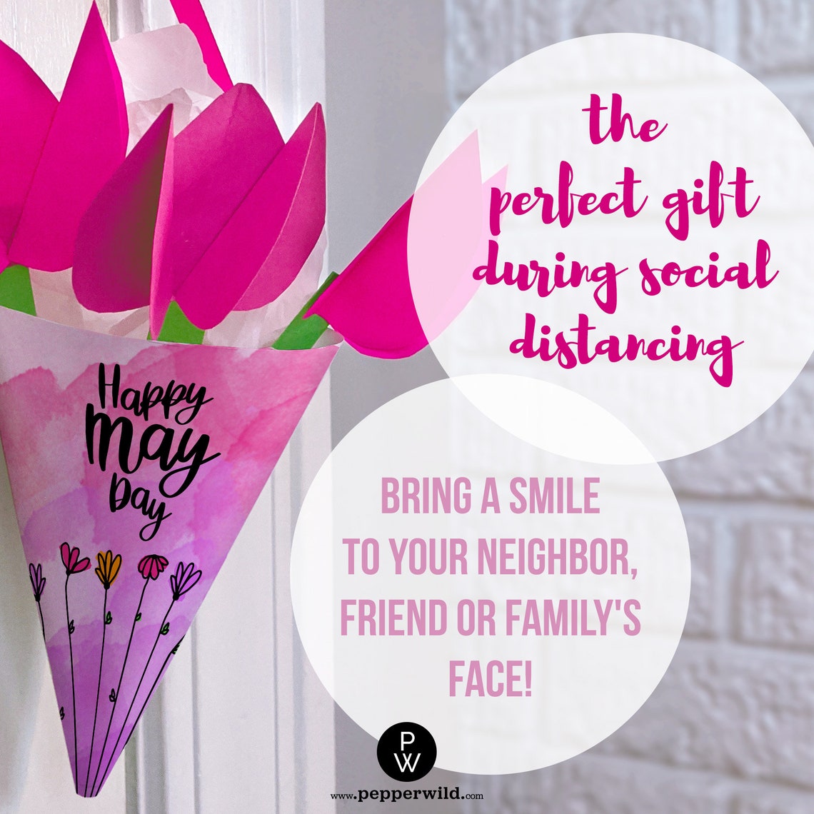 May Day Basket Bundle Variety 5 Pack for Kids to Color // | Etsy