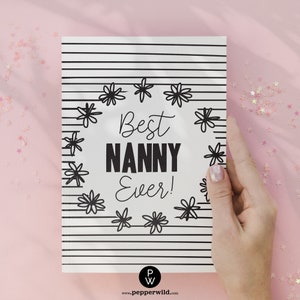 Thank You Nanny, Au Pair Farewell Gift // Goodbye, Going Away Printable ...