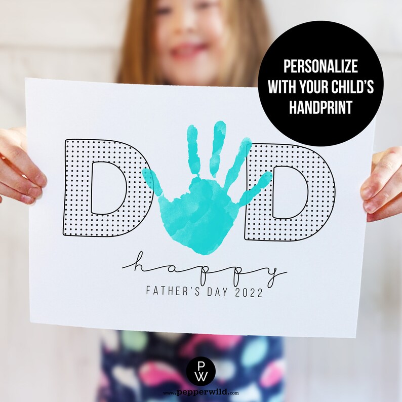 Happy Father's Day Classroom Handprint Art From Preschool - Etsy