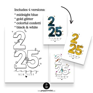 New Year's 2025 Handprint Keepsake From New Baby, Toddler, Preschool ...