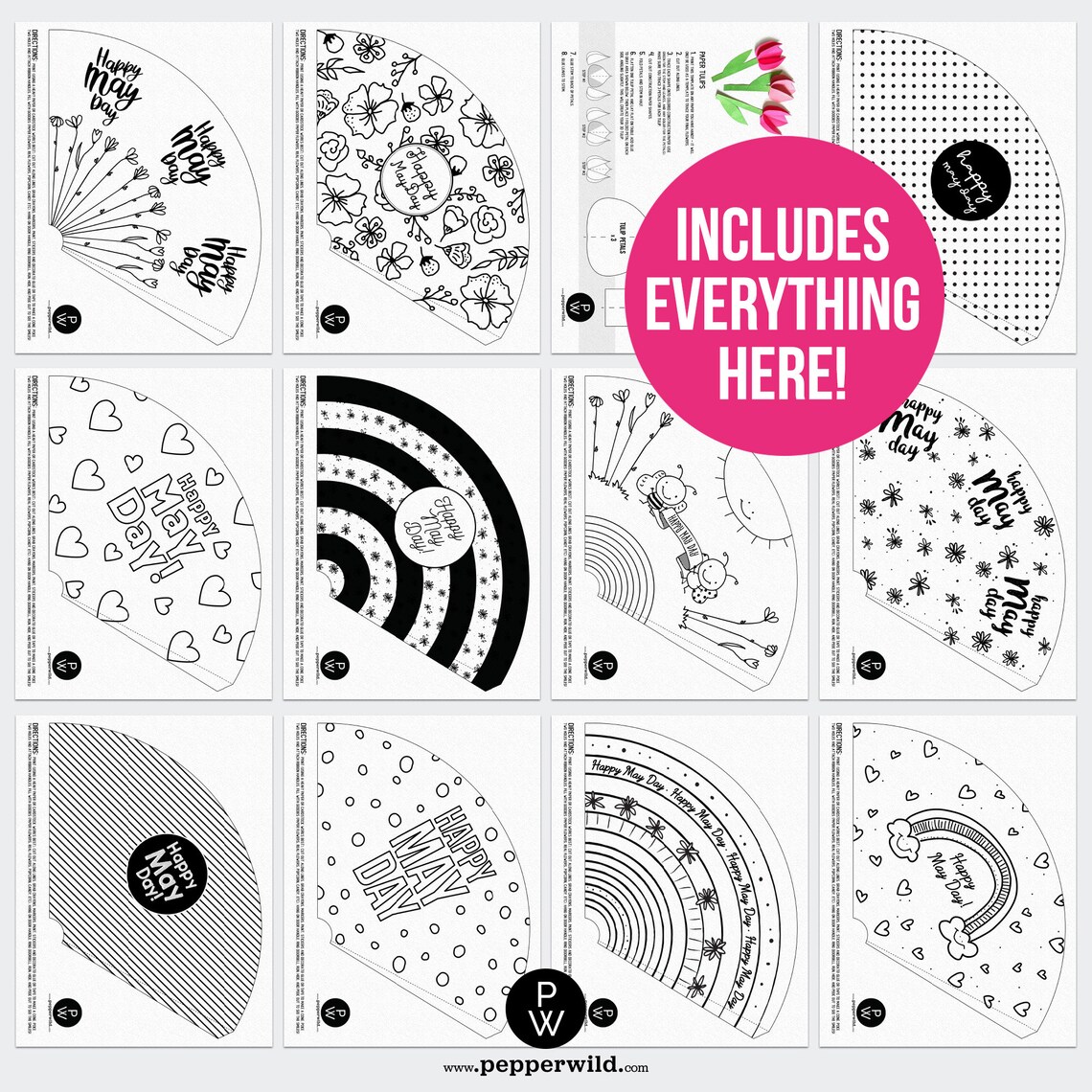 Classroom May Day Basket Spring Activity Variety Pack for - Etsy