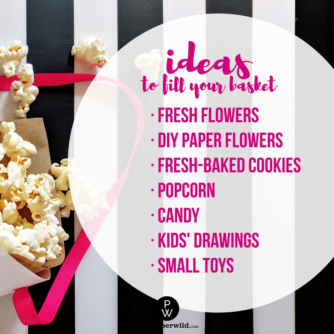 Paper Cone May Day Basket Template to Print at Home // May Day | Etsy