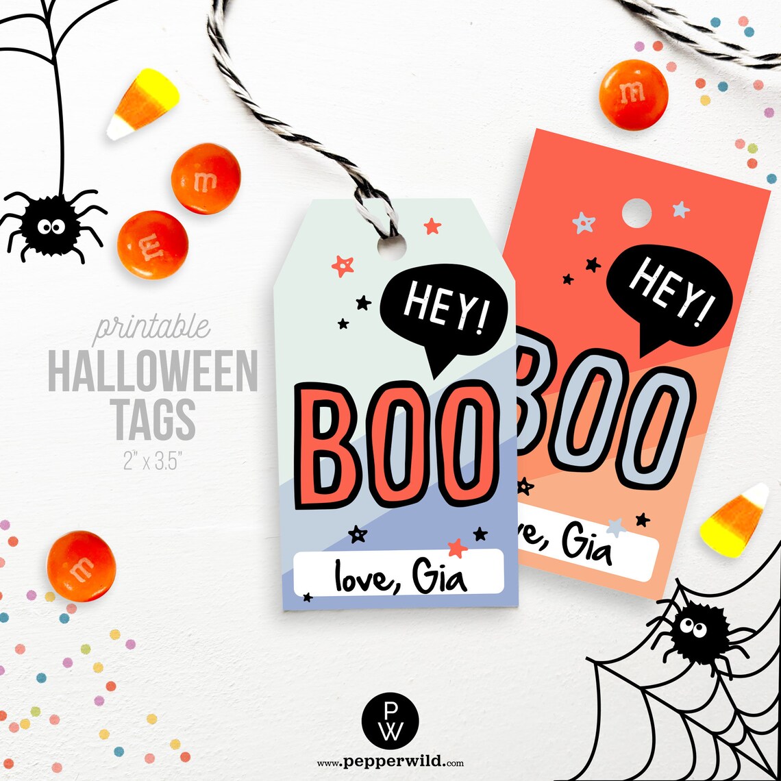 Printable Halloween Gift Tags Bundle // DIY Variety Pack of - Etsy